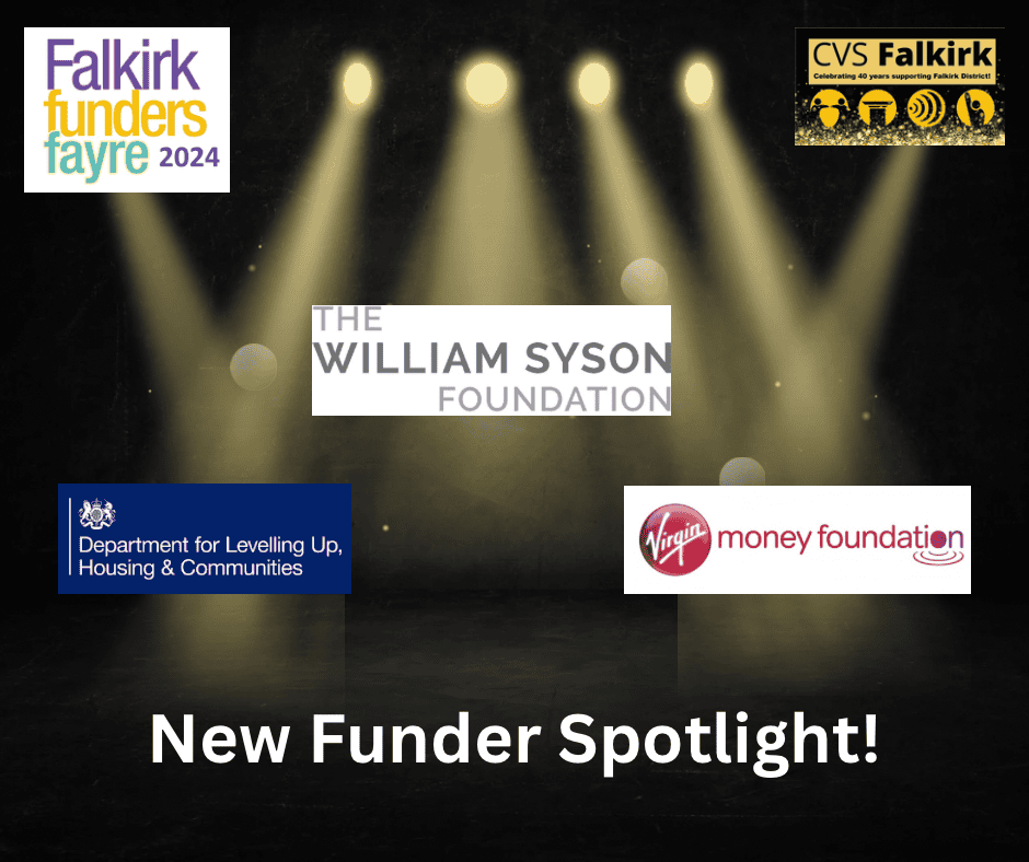 Falkirk Funders Fayre 2024: New Funders Spotlight
